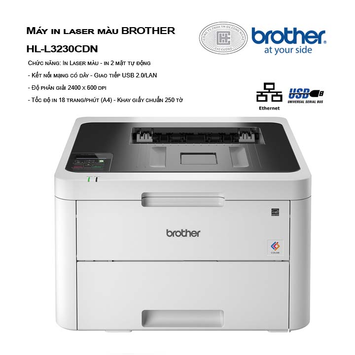MÁY IN BROTHER LASER MÀU HL-L3230CDN | Công ty uy tín tại T.p HCM